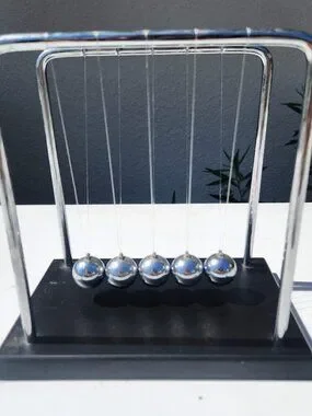 Lakeshore | Toys | Large Newtons Cradle Balance Pendulum Physics 5 ...